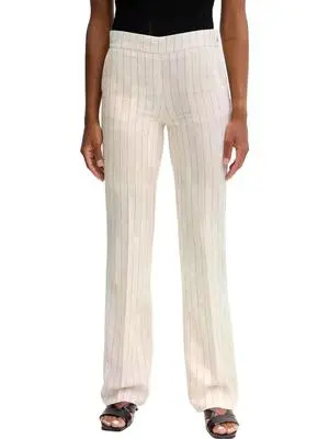 MORGAN Striped Trousers - Neutrals