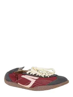 PURAAI 9.01 Corsa Leather-trim Low-top Sneakers - Red