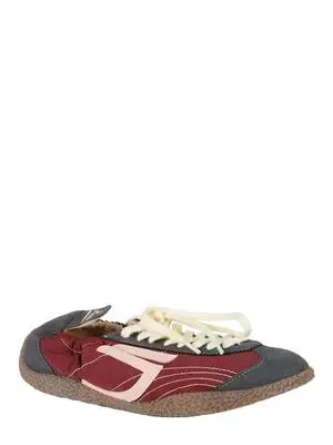 PURAAI 9.01 Corsa Leather-trim Low-top Sneakers - Red