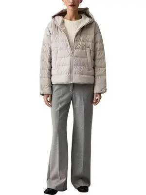Marc O'polo Hooded Quilted Jacket - Neutrals