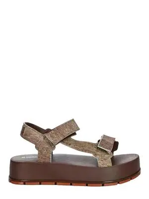 Melissa Flowing Touch-strap Platform Sandals Brown