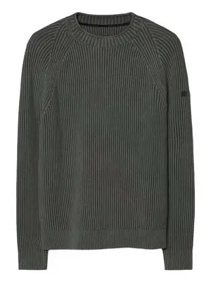 RRD Ribbed-knit Raglan-sleeve Sweater - Green