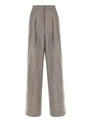 PT TORINO Pleated Wide-leg Trousers - Neutrals