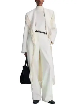 Simkhai Carrie Fringe Coat - Neutrals