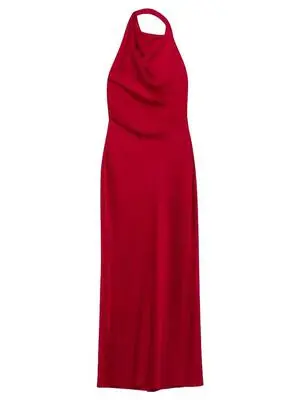 Simkhai Reannon Draped Gown Red