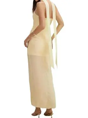 EVER NEW Arli Strapless Ruched Maxi Dress - Neutrals