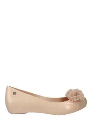 Melissa Ultragirl Floral-detail Ballet Flats - Neutrals