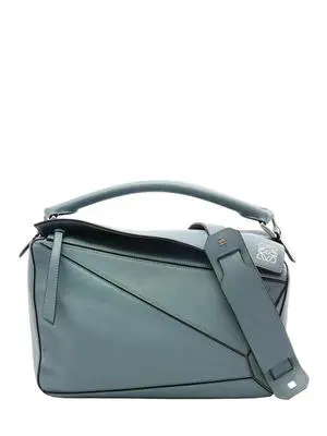 Loewe 2000s Medium Puzzle Satchel Bag - Blue