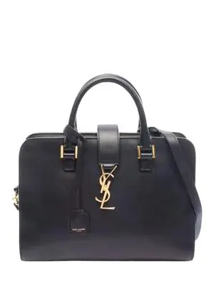 Saint Laurent 2000s Monogram Cabas Two-way Handbag - Black