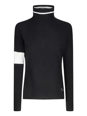 Yohji Yamamoto Signature High-neck Cashmere Sweater - Black