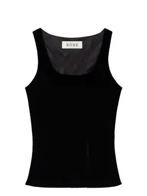 RÓHE Silk-velvet Top