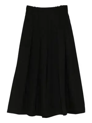 LIMI FEU Double-satin Tack Flare Trousers - Black