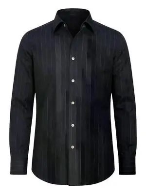 FRANZESE COLLECTION Pinstripe-pattern Long-sleeve Shirt - Blue