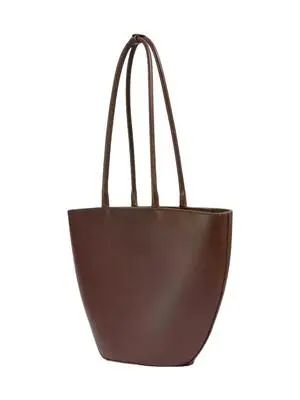 Liviana Conti Amelie Grained-leather Tote Bag - Brown