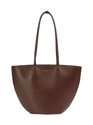 Liviana Conti Amelie Grained-leather Tote Bag - Brown