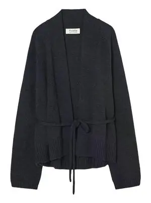 PSOPHIA Belted Knit Cardigan - Blue