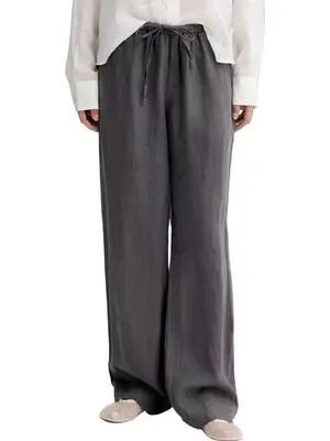 Marc O'polo Drawstring Straight-leg Trousers Grey