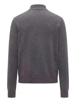 Peserico Zip-up Knitted Cardigan - Grey