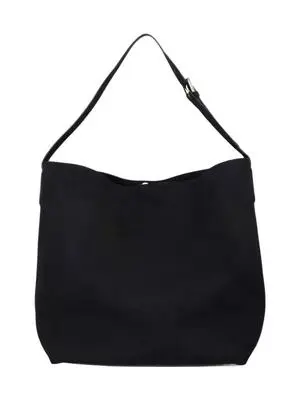 THEMOIRE Suede-effect Shoulder Bag - Black