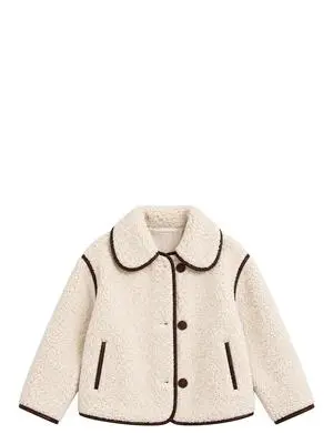 LATELIER LONDON Neutrals Cream Collared Zip-up Jacket With Tailored Stitch Detailing - White