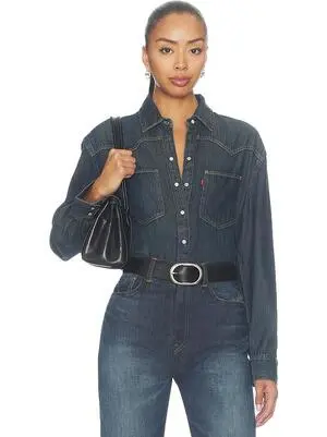 LEVI'S Teodora Western Shirt In . Also - Blue