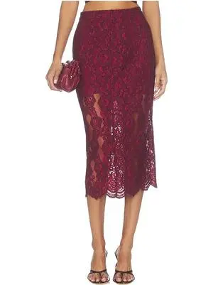 Cami Nyc Osmond Lace Skirt In . Also - Red
