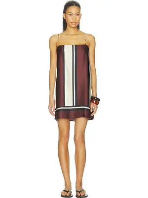 FAITHFULL THE BRAND FAITHFULL Phylis Mini Dress In Multi. Size M. Also