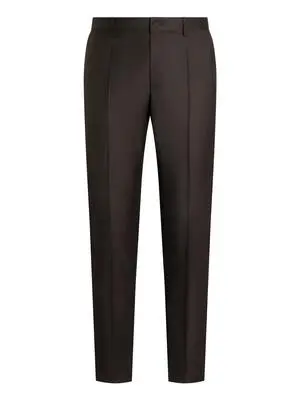 Dolce & Gabbana Virgin Wool Trousers - Man Pants And Shorts 46 Brown
