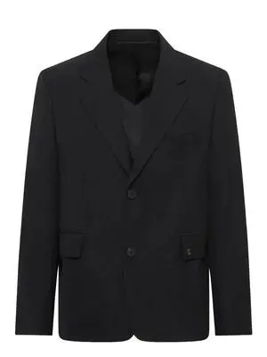 WOOYOUNGMI Single-breasted Wool Blazer - Black