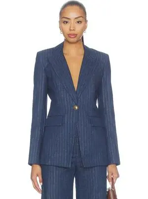 VERONICA BEARD Veronica Beard Naira Dickey Jacket In Navy. Size 0. Also