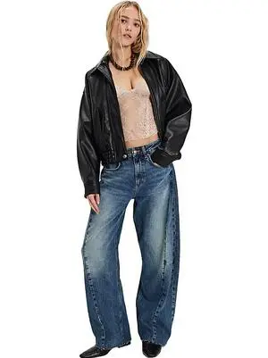 LEEM Low-slung Barrel Rider Jeans At - Going Forward