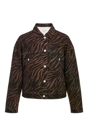 Rag & Bone Zebra-print Denim Jacket - Brown
