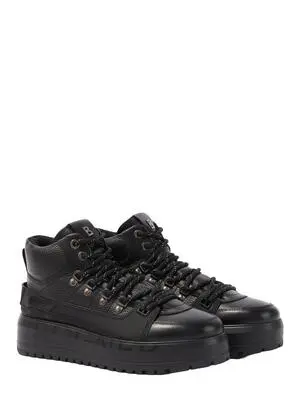 Bogner Antwerp Leather Lace-up Boots - Black