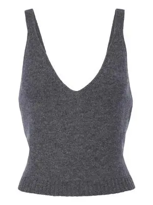 LISA YANG Violia Cashmere Top Grey