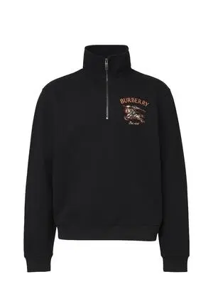 Burberry Ekd Cotton Jersey Sweatshirt - Black