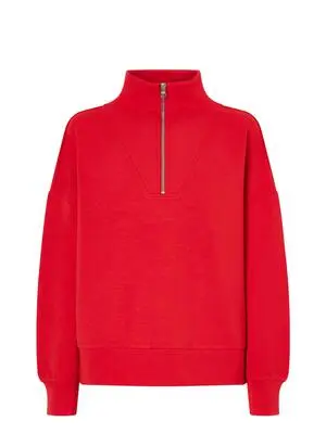 Varley Hawley Jersey Sweatshirt Red