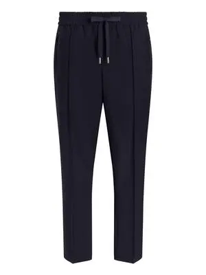 Dolce & Gabbana Wool Jogging Pants - Man Pants And Shorts 58 Blue