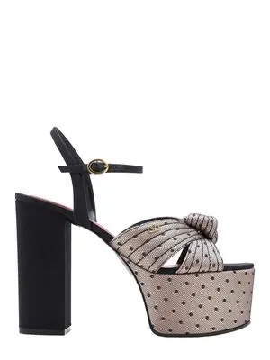 VALENTINO Crasher D'esprit Satin Platform Sandals