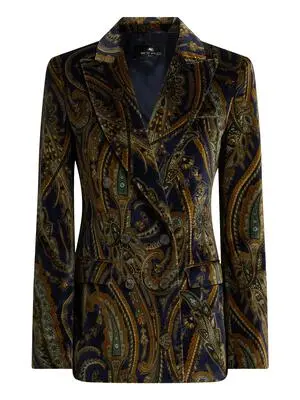 Etro Patterned Velvet Blazer - Multi