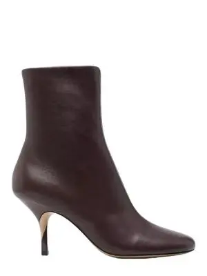 Jacquemus Pointed-toe Leather Ankle Boots - Brown