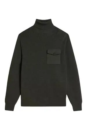 Woolrich Turtleneck Pocket-detail Sweater - Green