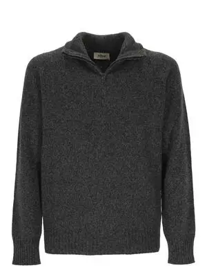 Altea Half-zip Knitted Sweater - Grey