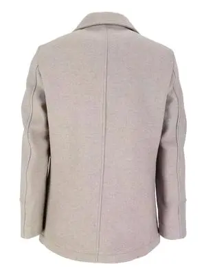 CAMPLIN Island Double-breasted Coat - Neutrals