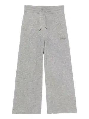 AUTRY Embroidered-logo Drawstring Trousers - Grey
