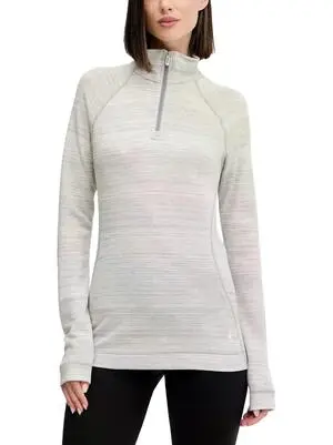 Smartwool Quarter-zip Raglan-sleeve Thermal Top - Grey