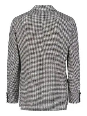 LARDINI X Sugar Houndstooth Double-breasted Jacket - Grey