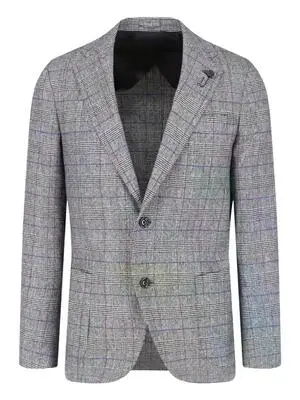 LARDINI X Sugar Prince Of Wales Check Jacket - Grey