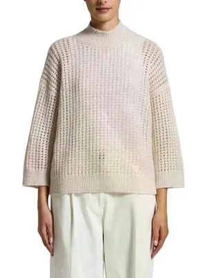PESERICO Sequin-embellished Open-knit Sweater