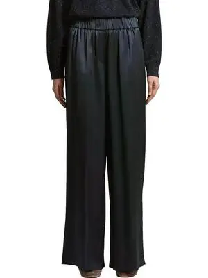 Peserico Satin-finish Trousers Blue