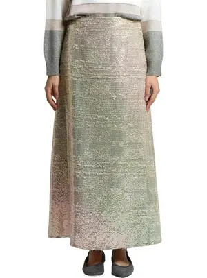 Peserico Sequin-embellished Maxi Skirt - Neutrals